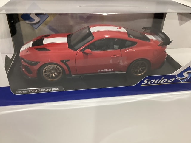 1/18 Solido Shelby Mustang Super Snake Race Red 2024 – Sink's Garage